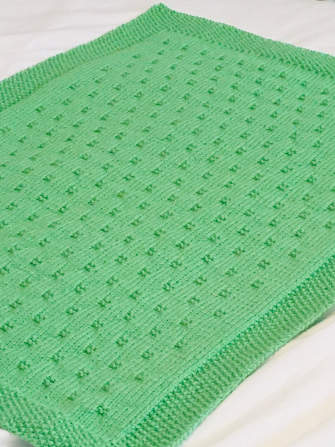 Knitting Pattern, Dotty Blanket, PDF, Instant Download, Baby Blanket - Etsy