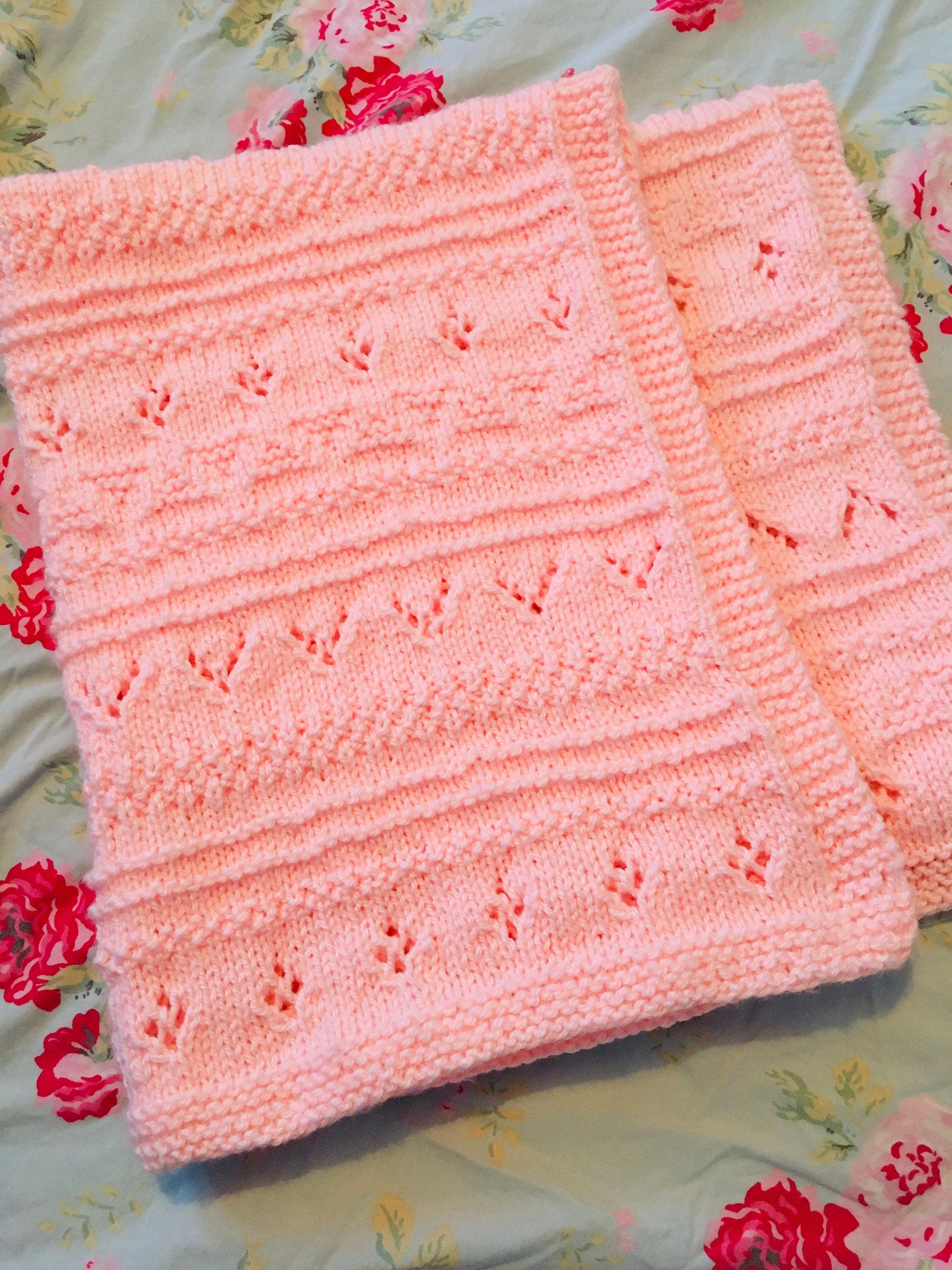 Knitting Pattern, Dreamy Stripes, Baby Blanket, PDF, Throw, Pram ...