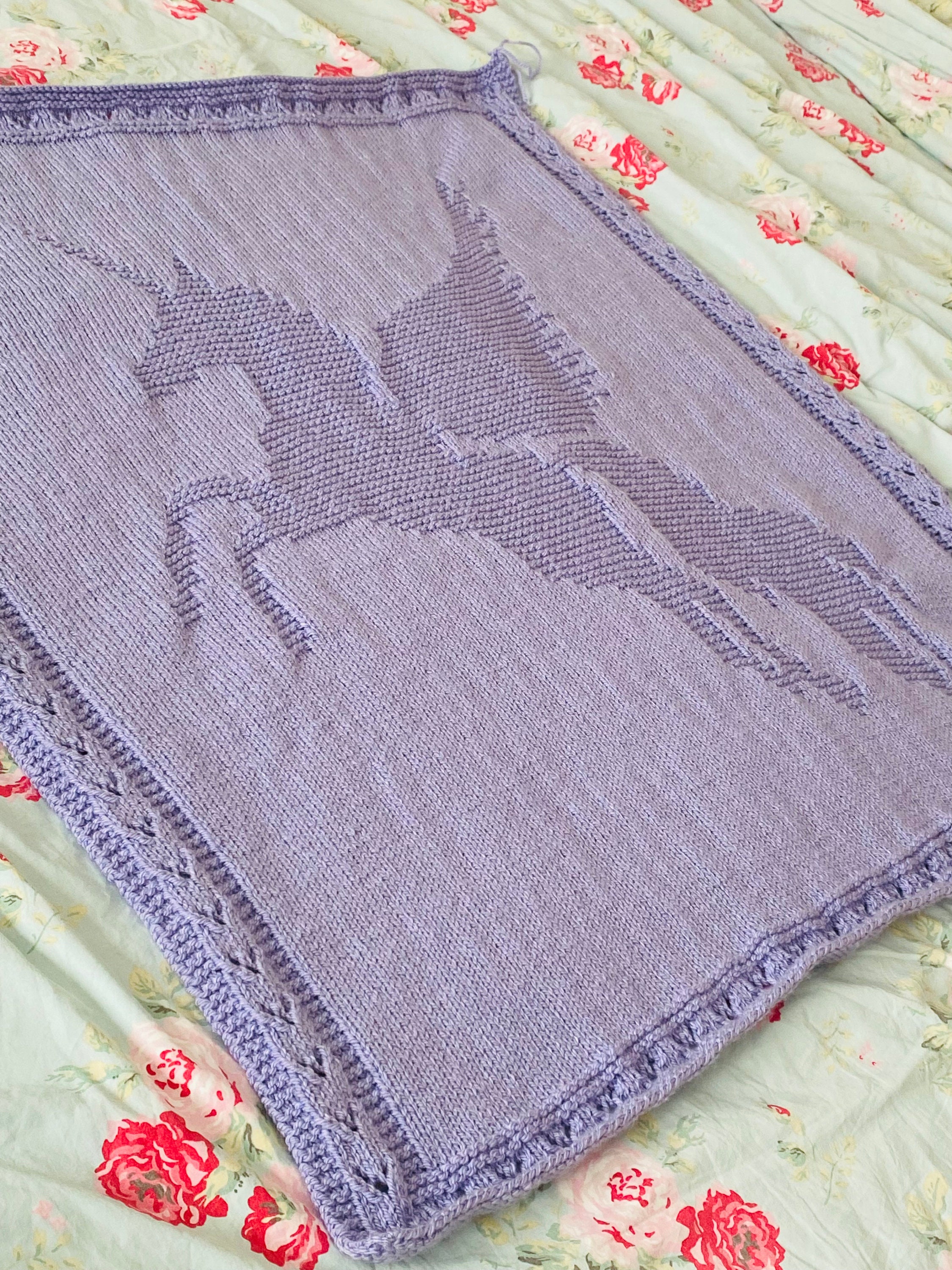 Knitting Pattern Unicorn Picture Blanket PDF Instant - Etsy