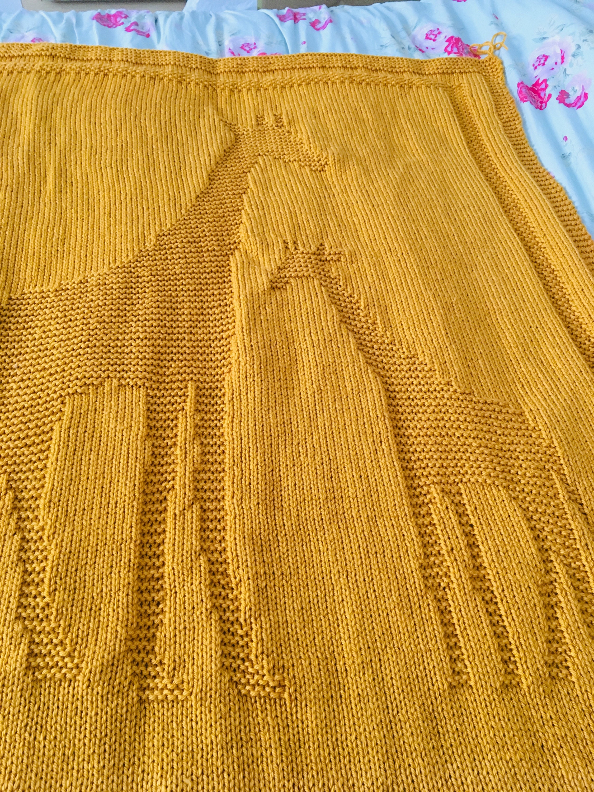 Giraffe Blanket Knitting Pattern PDF Instant Download Baby - Etsy Australia