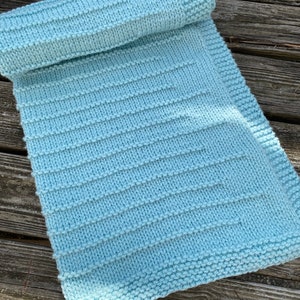 Knitting Pattern, Easy Stepper Blanket, Baby Blanket, Instant Download ...