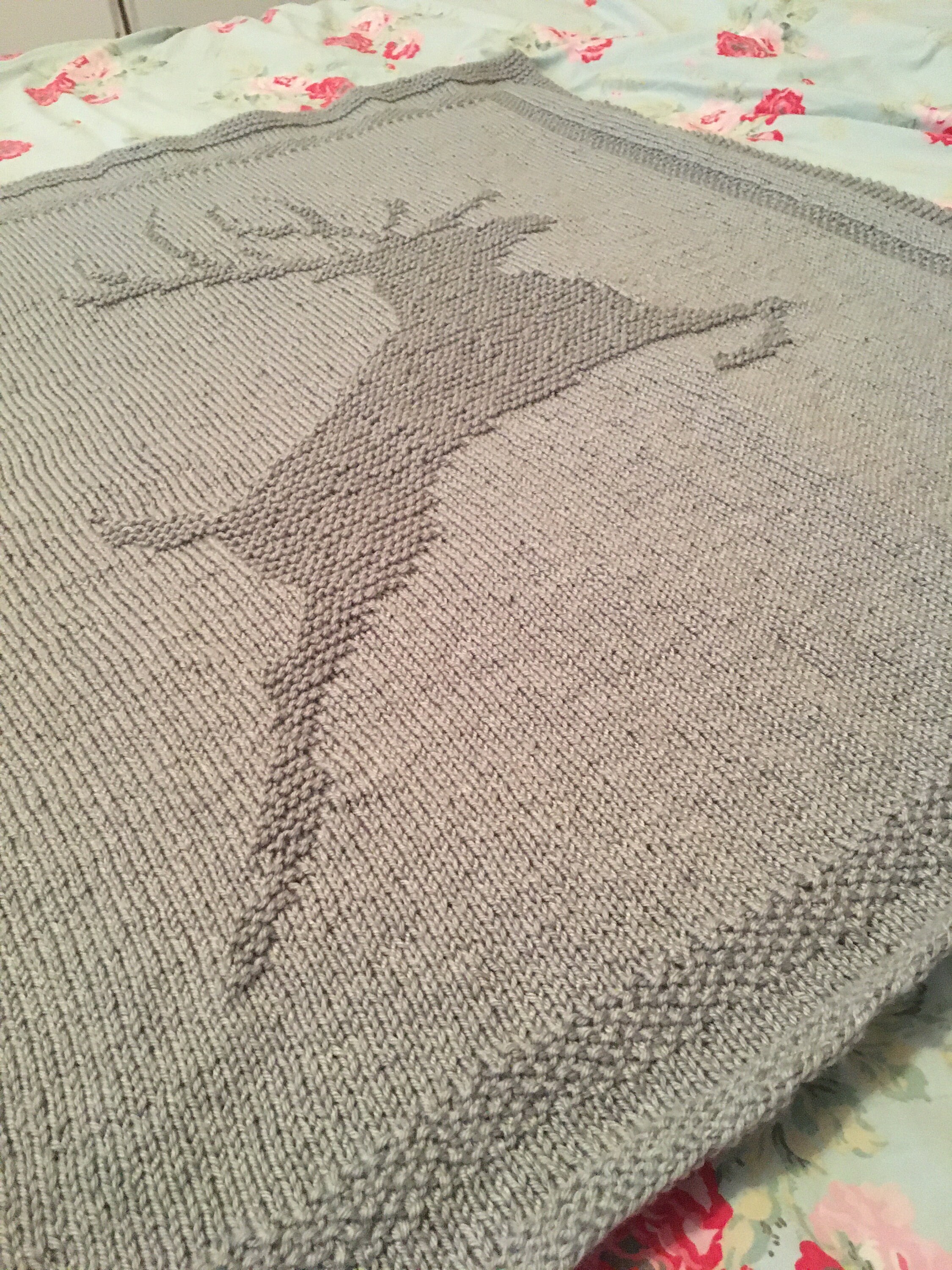 Knitting Pattern, Stag, Reindeer, Blanket, Picture Blanket, PDF ...