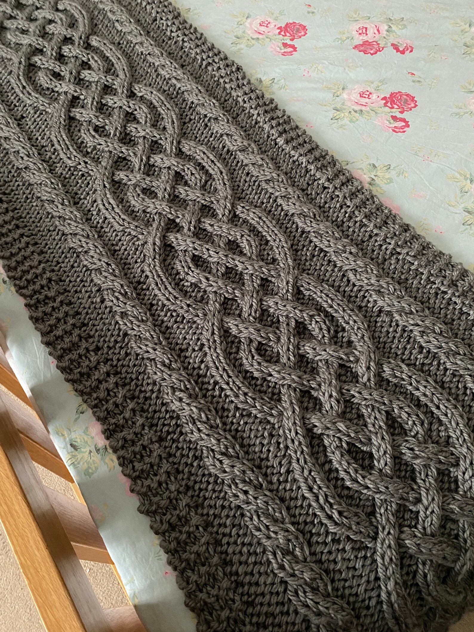 Knitting Pattern, Bed Runner, Super Chunky, PDF, Blanket, Bed Spread - Etsy