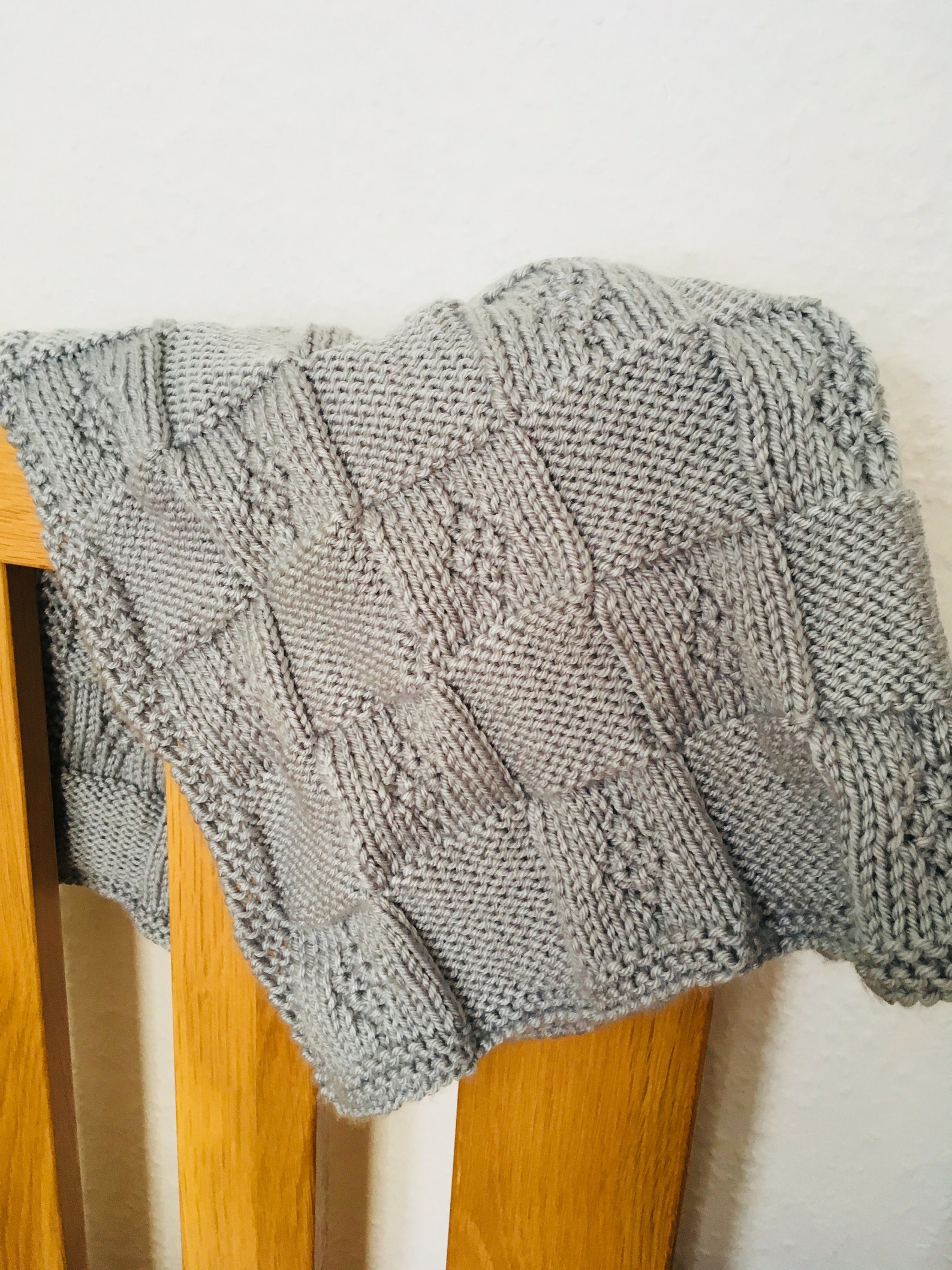 Knitting Pattern, Diamond Basket Weave, Baby Blanket, Nursery, Throw ...