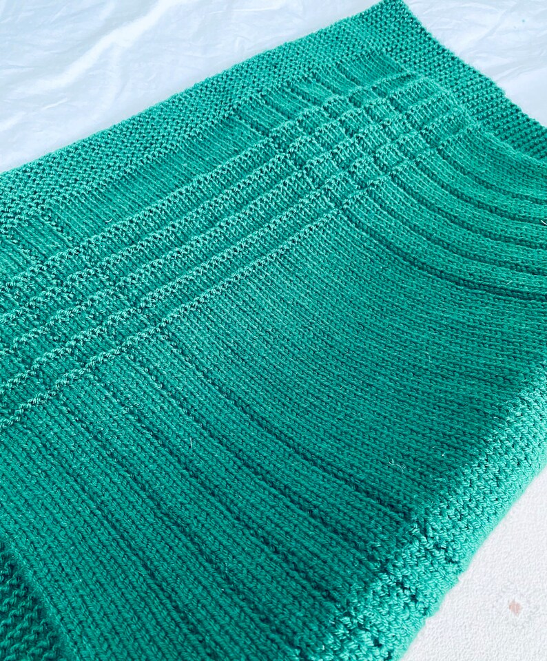 Knitting Pattern Crossed Corner Blanket PDF Instant - Etsy