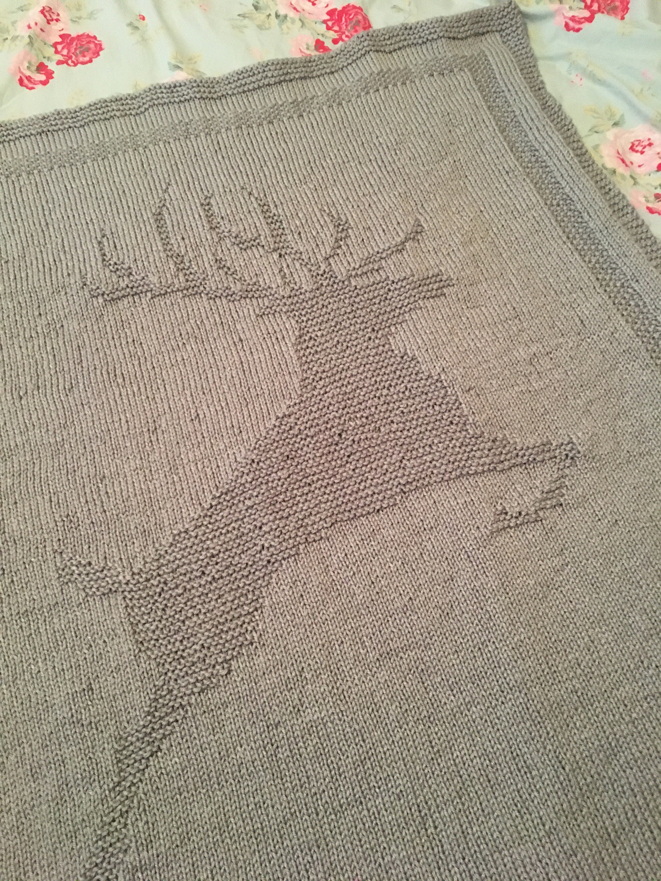 Knitting Pattern Stag Reindeer Blanket Picture Blanket | Etsy
