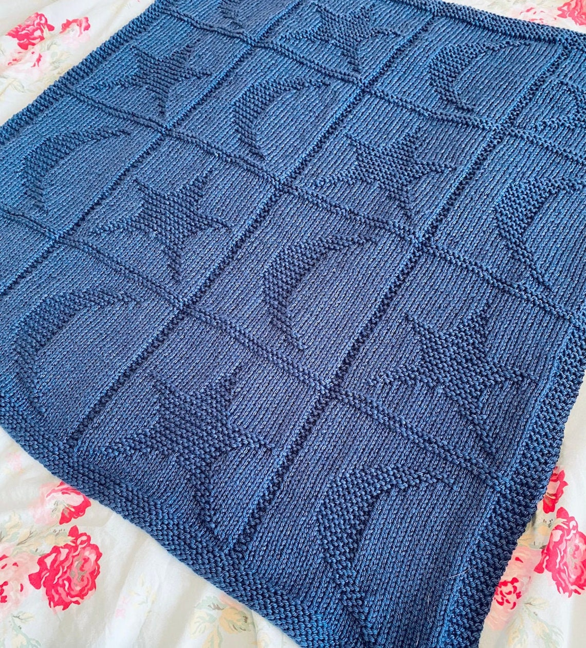 Knitting Pattern Moon and Star Blanket PDF Instant | Etsy UK