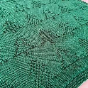 Knitting Pattern, Christmas Forest Blanket, PDF, Instant Download - Etsy