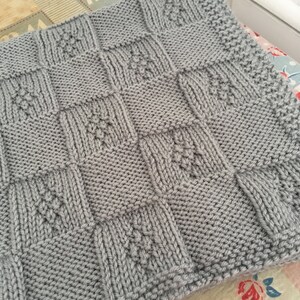 Knitting Pattern, Diamond Basket Weave, Baby Blanket, Nursery, Throw ...