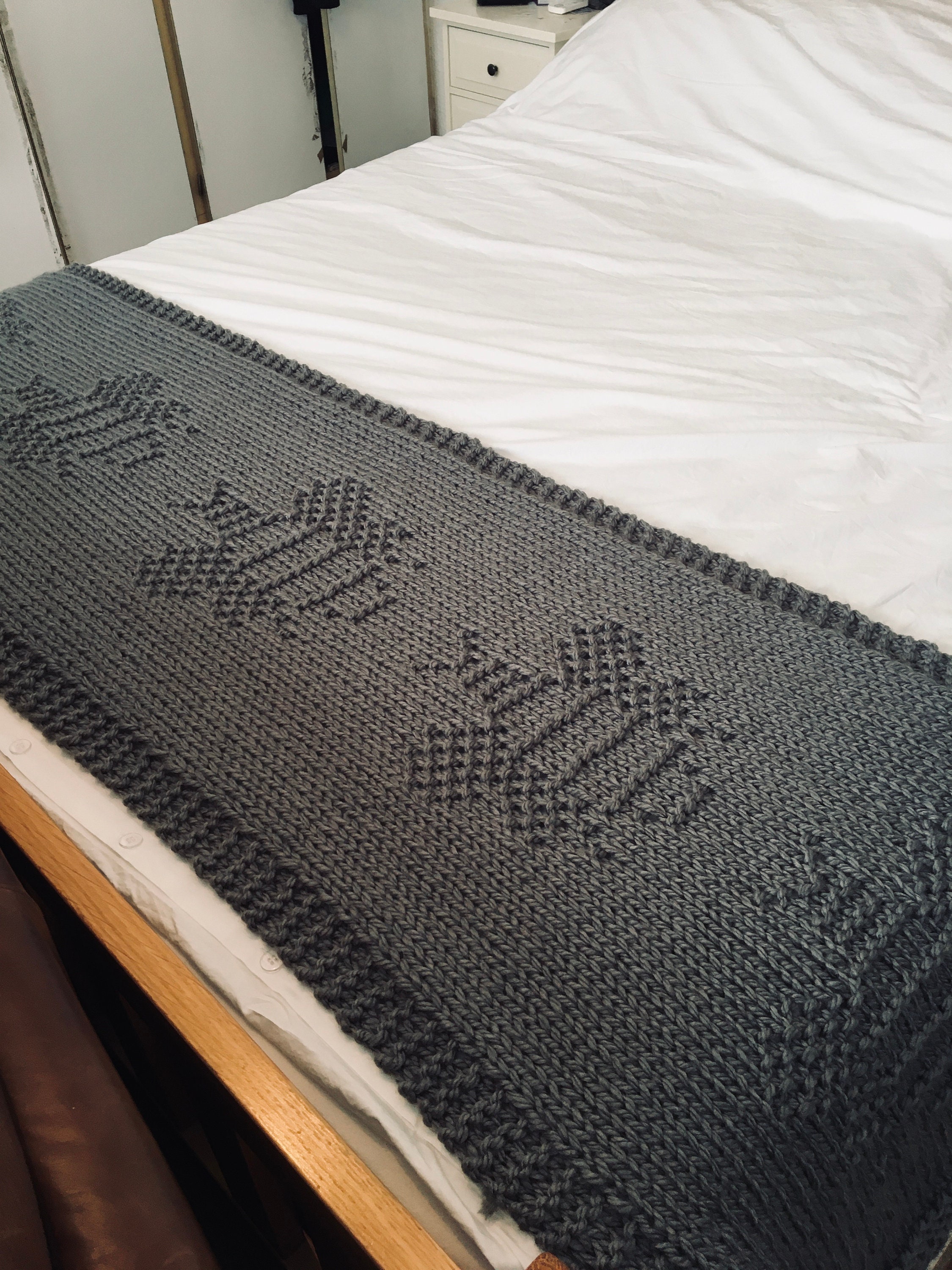 Knitting Pattern, Bumble Bee Bed Runner, PDF, Instant Download - Etsy UK