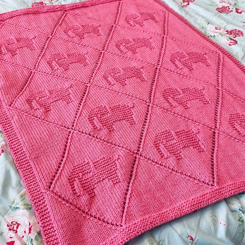 Knitting Pattern Elephant Baby Blanket PDF Instant Download - Etsy