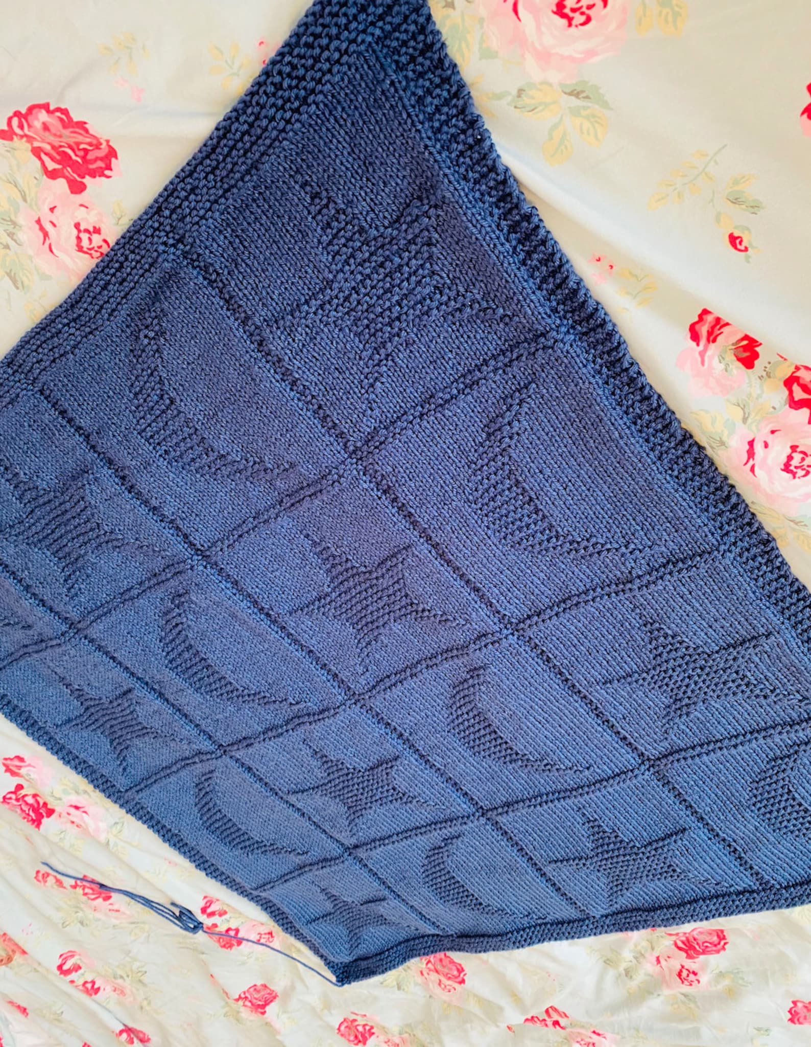 Knitting Pattern, Moon and Star Blanket, PDF, Instant Download, Baby ...