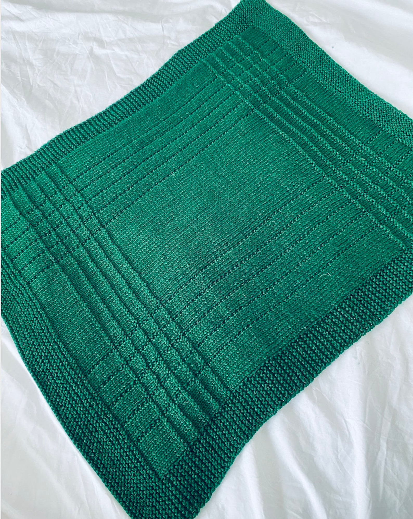 Knitting Pattern, Crossed Corner Blanket, PDF, Instant Download, Baby ...