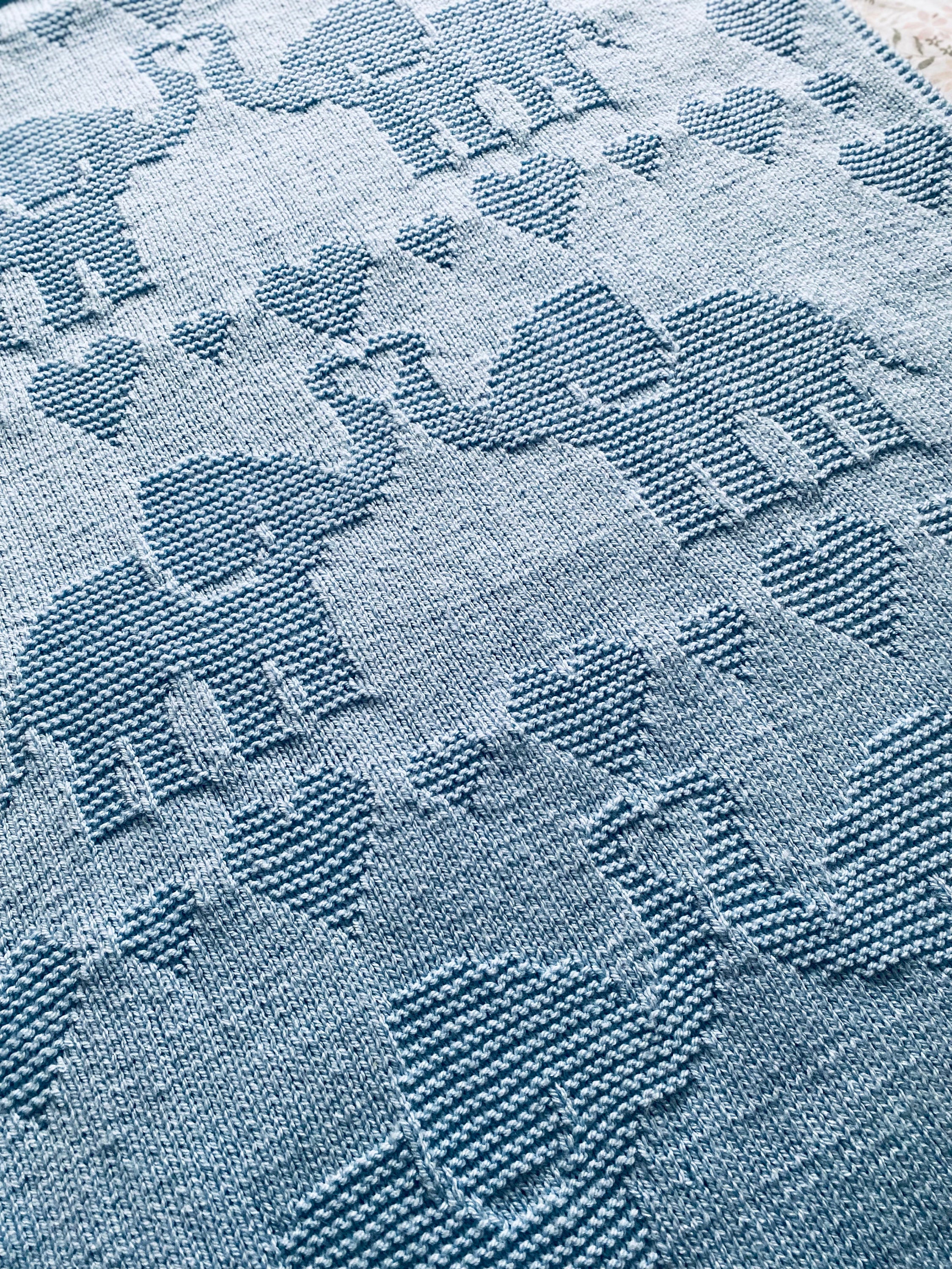 Knitting Pattern, Loved up Elephants, Baby Blanket, Throw, PDF, Instant ...