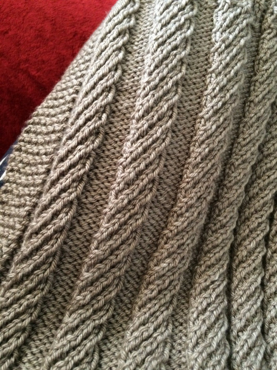 Twisted Columns Baby Blanket, Knitting Pattern, PDF, Instant Download ...