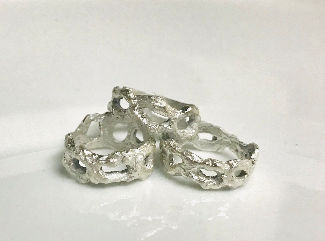 Free Form Rings, Unique Rings, One of A Kind, Unisex Statement Rings - Etsy