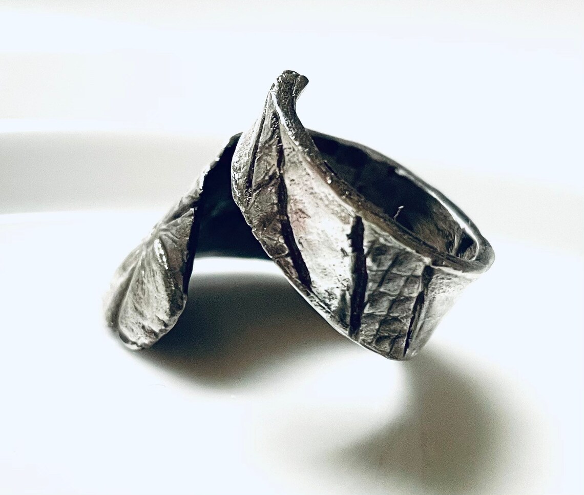 Floral Snake Spoon Ring - Etsy