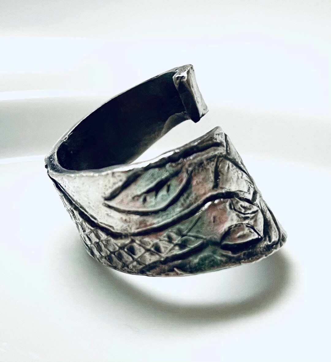 Floral Snake Spoon Ring - Etsy