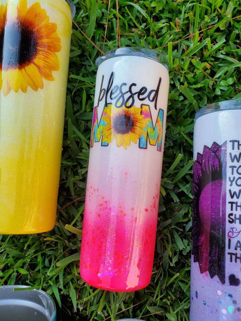 One Custom Tumbler Glitter Flocking Fabulous Flamingo - Etsy