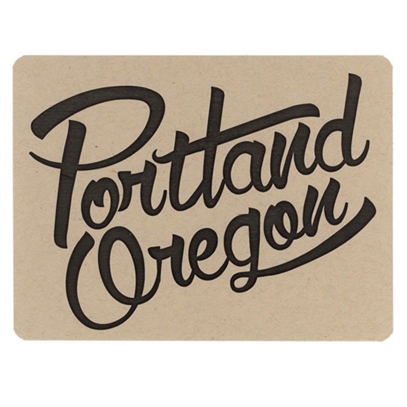 5 Postcards, Portland, Vintage PDX, Lettering, Souvenir - Etsy