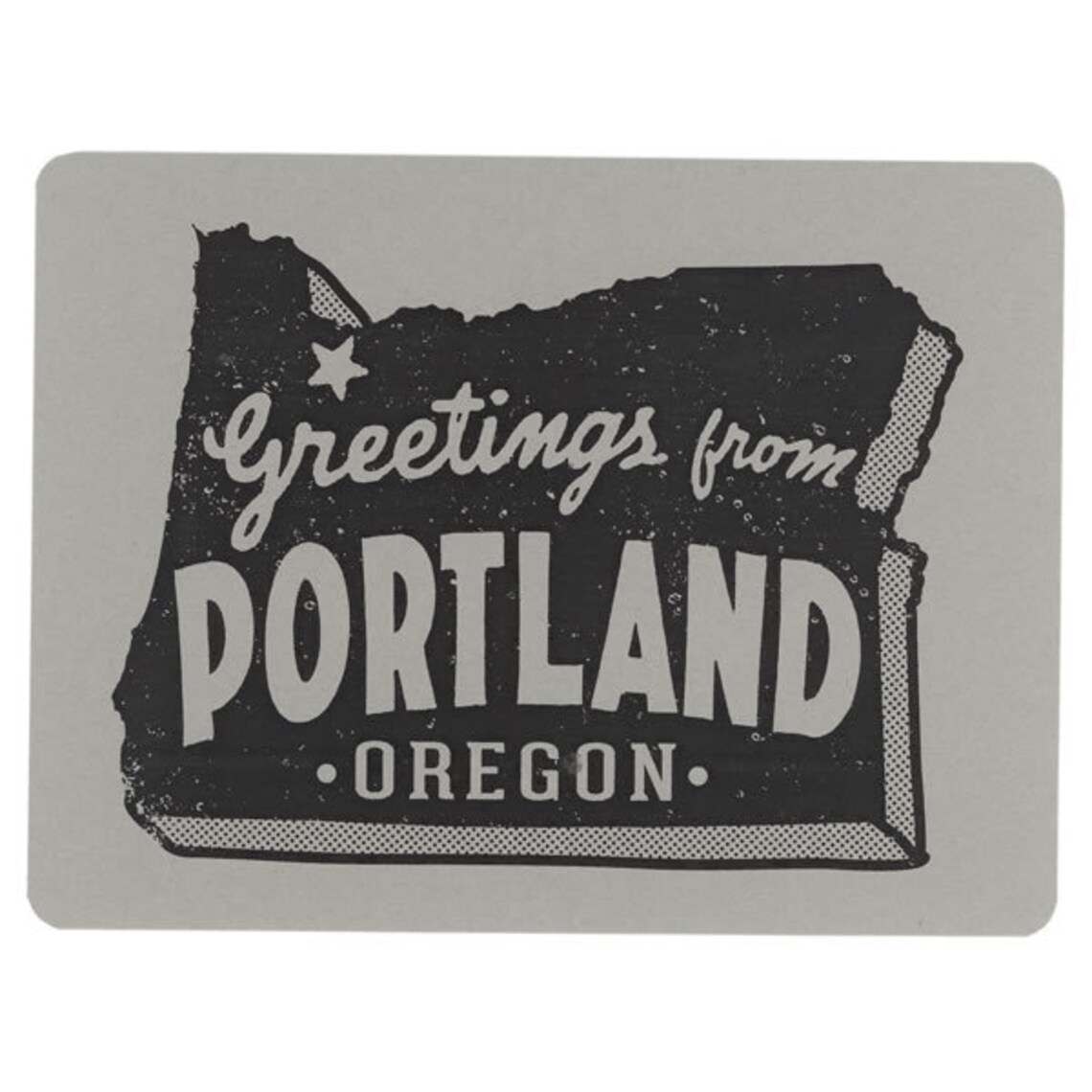 PDX Postcards, Portland, Vintage Letters, Typography, Xmas Gift - Etsy