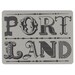 PDX Postcards, Portland, Vintage Letters, Typography, Xmas Gift - Etsy