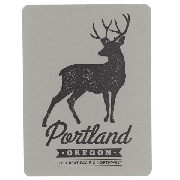 PDX Postcards, Portland, Vintage Letters, Typography, Xmas Gift - Etsy
