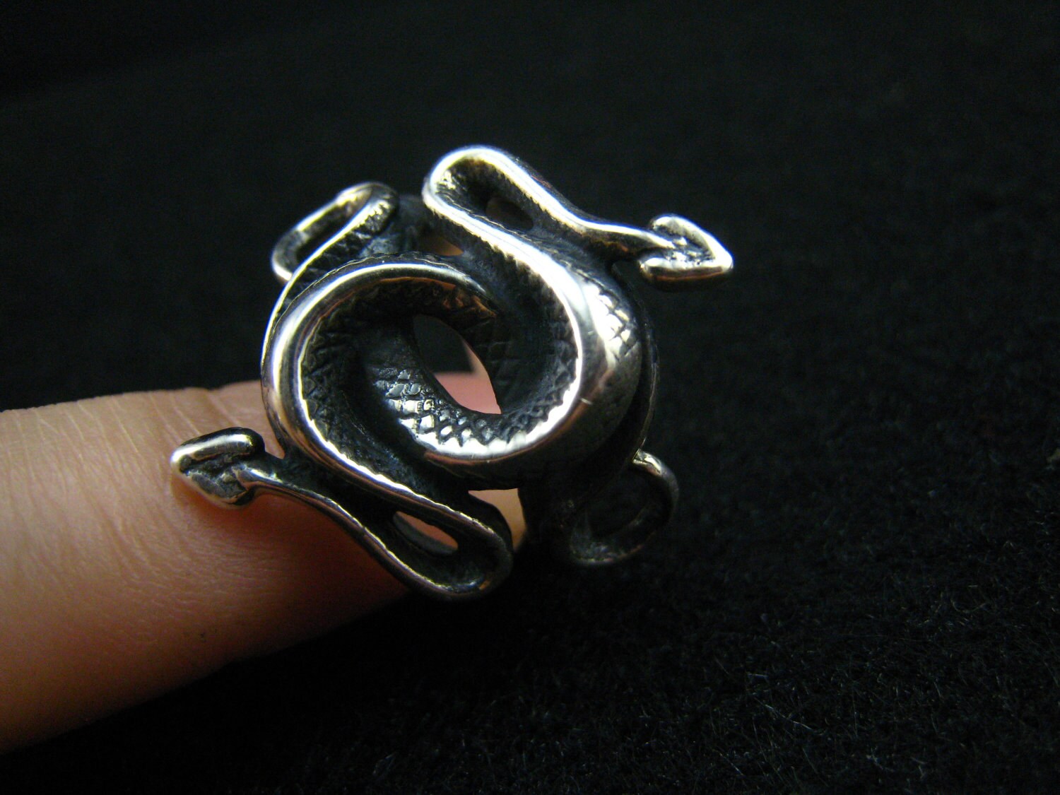 The Double Snake Nestbali Sterling Silver Ring - Etsy