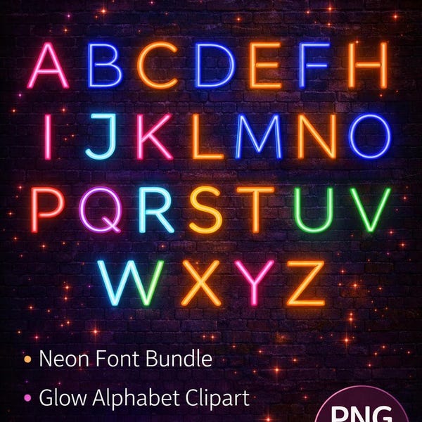Neon Sign Alphabet - Etsy UK