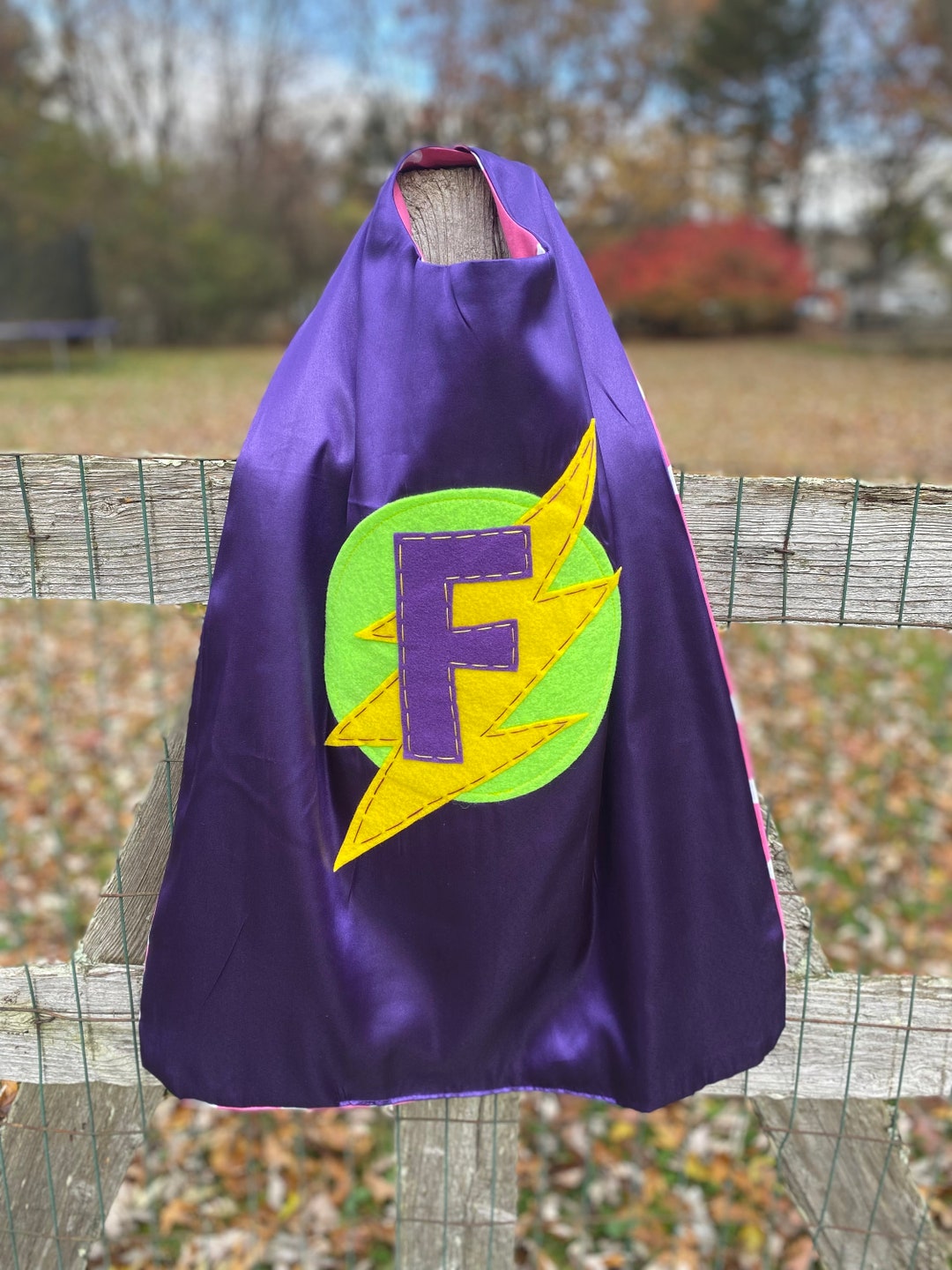 Personalized Purple Superhero Cape - Etsy