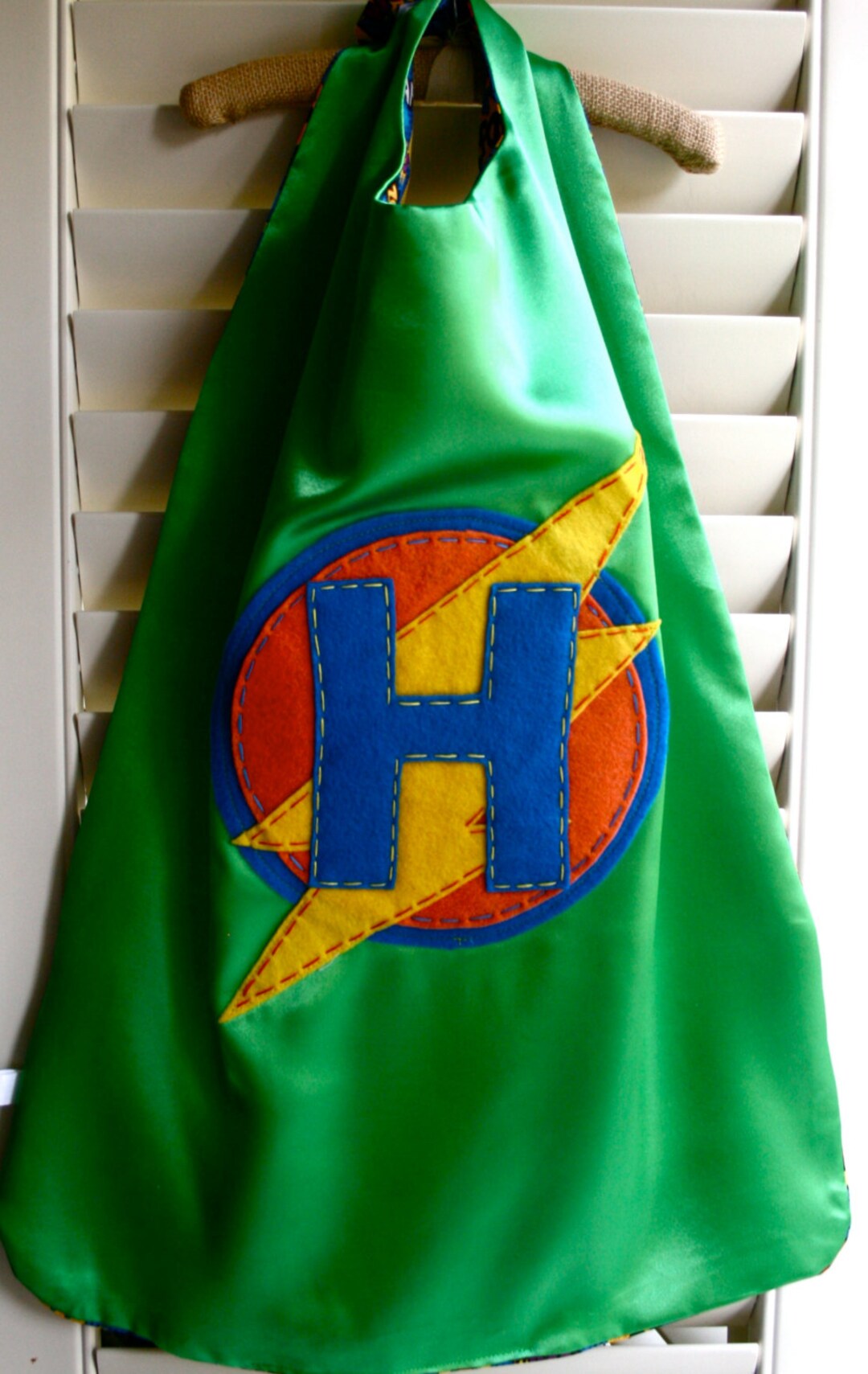 Custom Superhero Cape: Hand-stitched Satin, Personalized Letter - Etsy