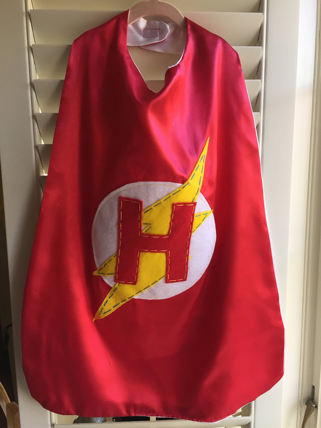 Custom Superhero Cape: Hand-stitched Satin, Personalized Letter - Etsy