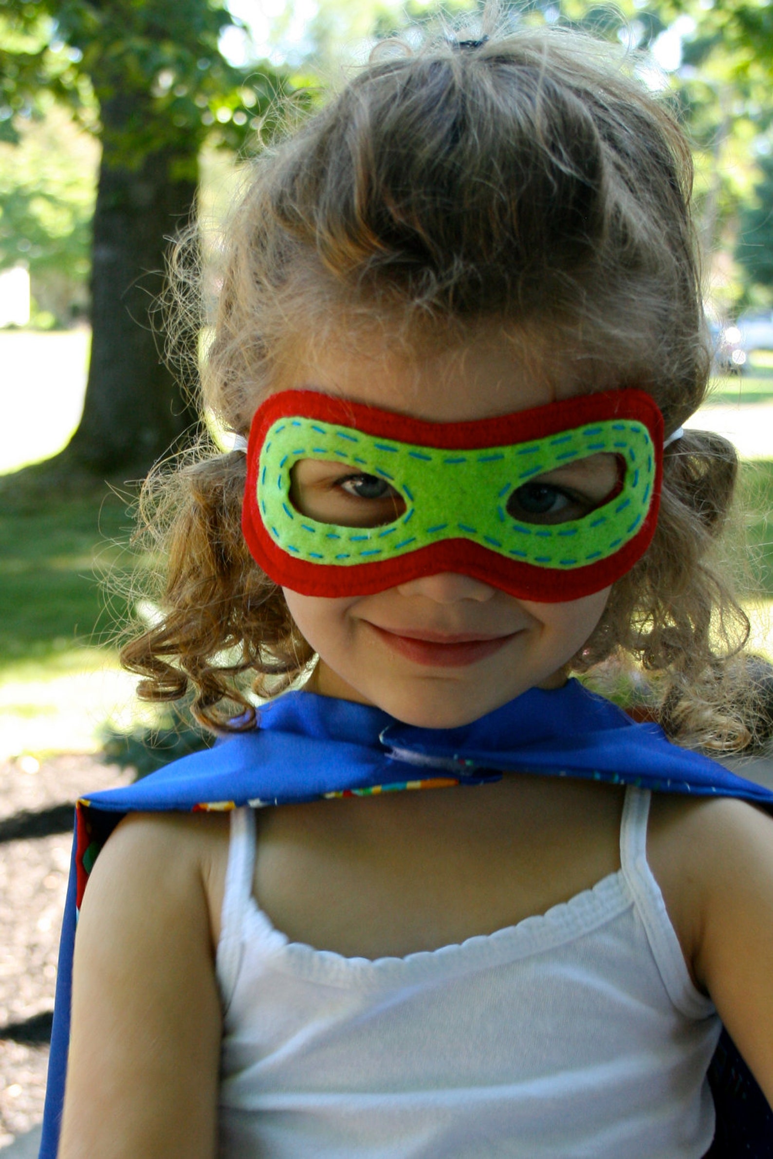 Christmas Superhero Turquoise Superhero Mask and | Etsy