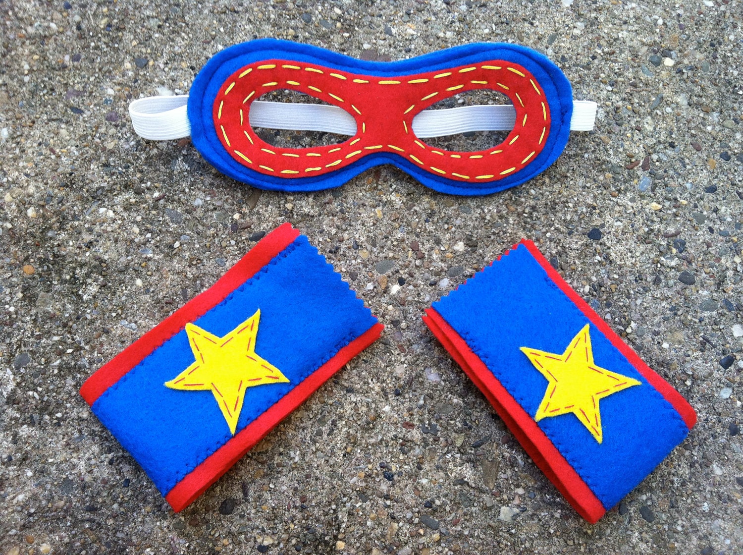 Superhero Mask and Cuffs-Perfect Christmas Gift-Blue | Etsy