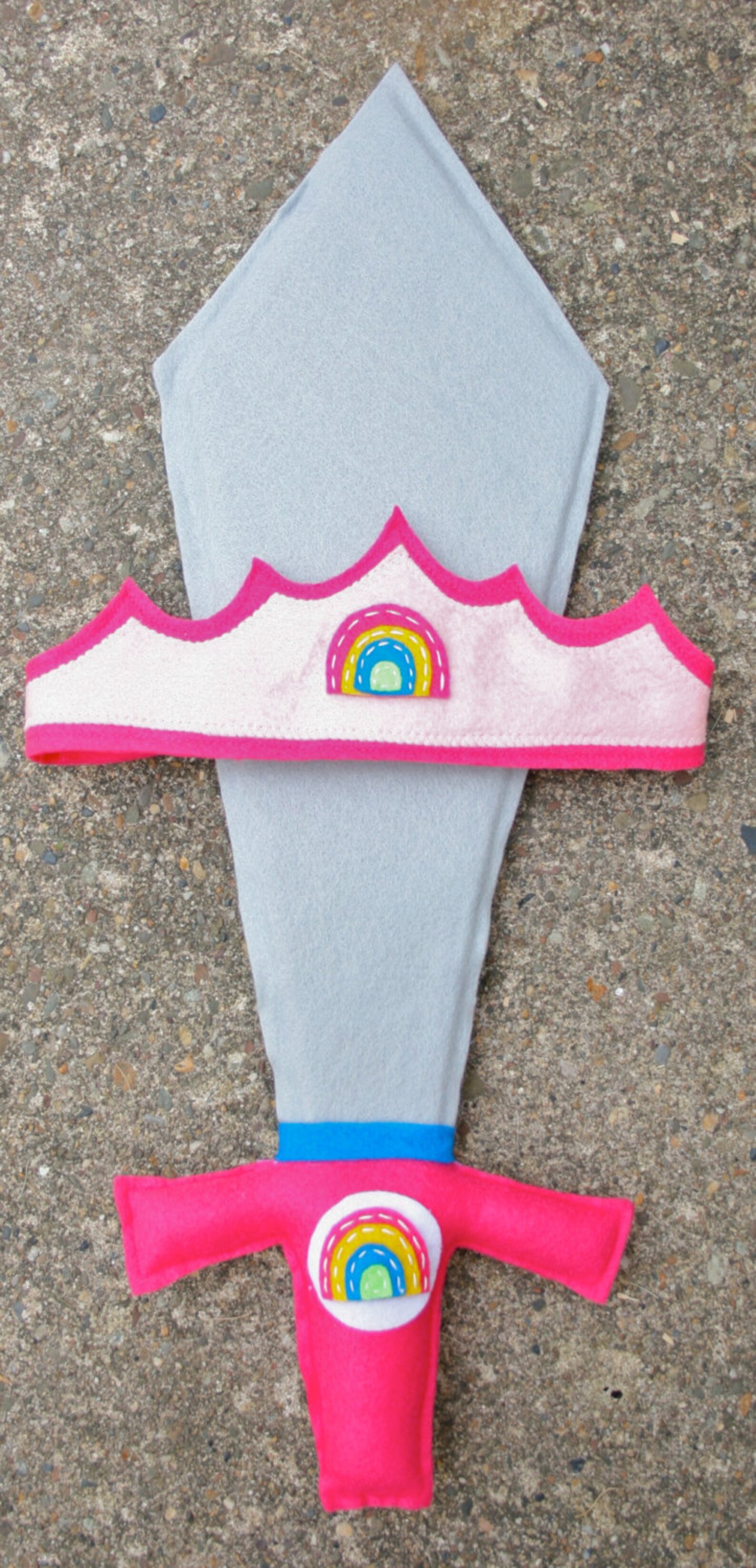 Felt Sword and Crown Set | Etsy