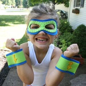 Christmas Superhero- Turquoise Superhero Mask and Cuffs-superhero ...