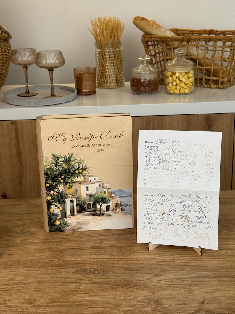 Wooden Recipe Binder Personalized, Bridal Shower Gift for Bride ...
