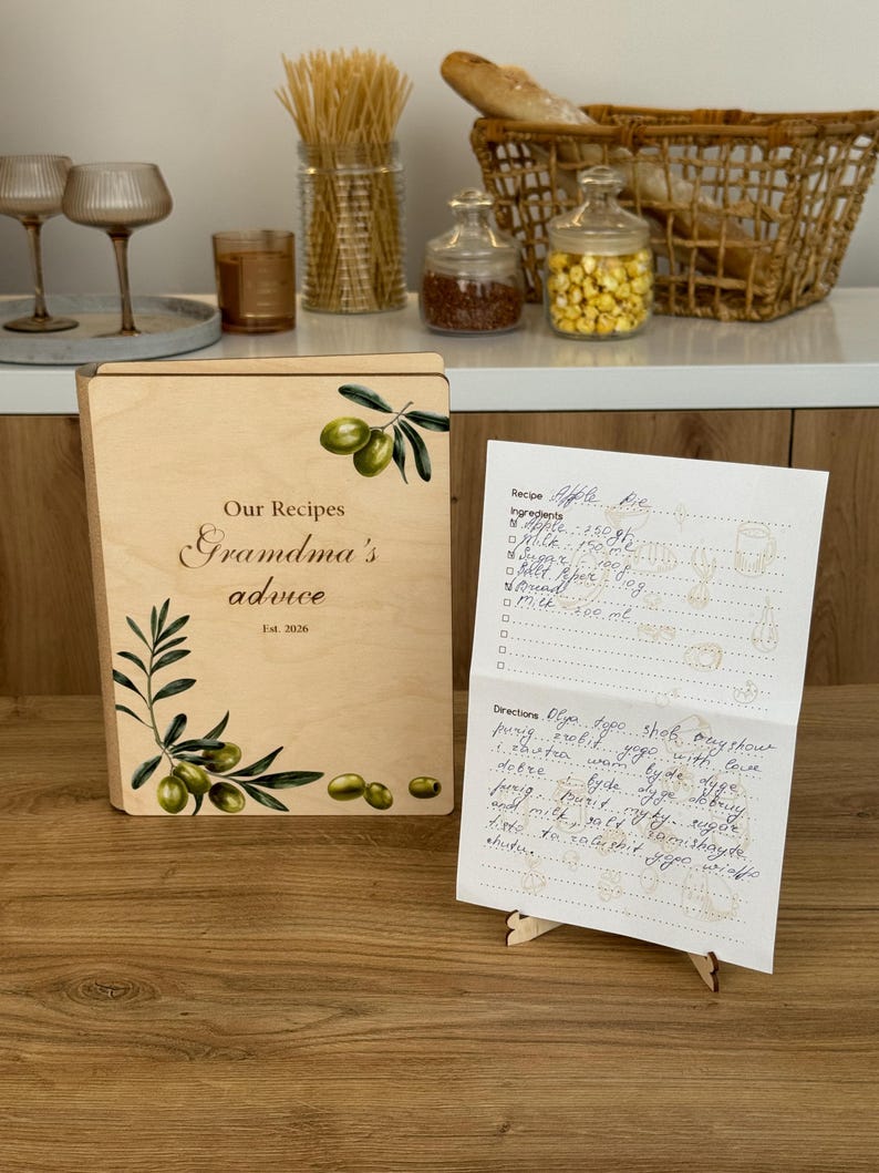 Wooden Recipe Binder Personalized, Bridal Shower Gift for Bride ...