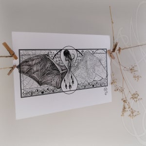 Art Print Affiche Poster - Martinefa's Drawing "amor Fati" (latin ...