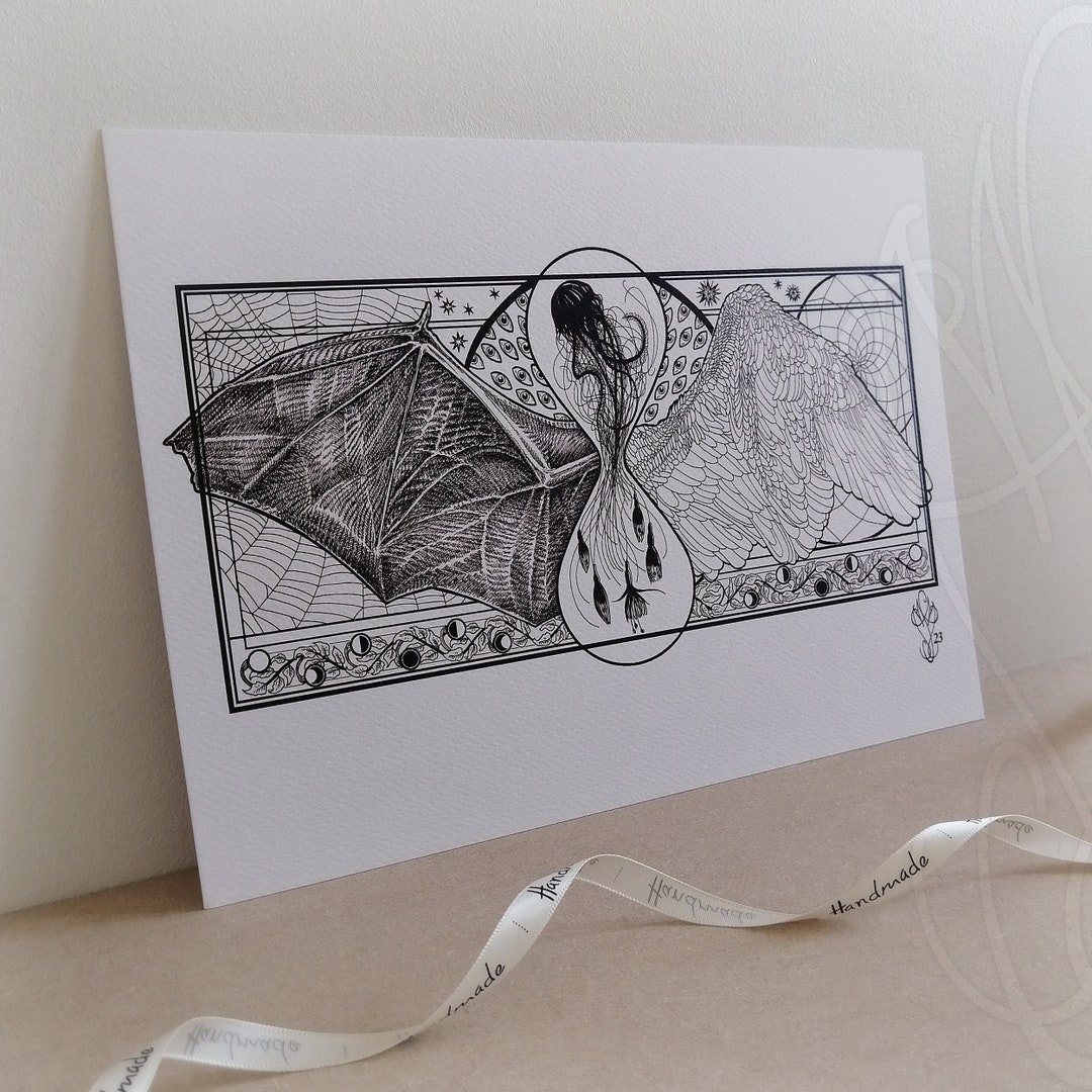 Art Print Affiche Poster - Martinefa's Drawing "amor Fati" (latin ...