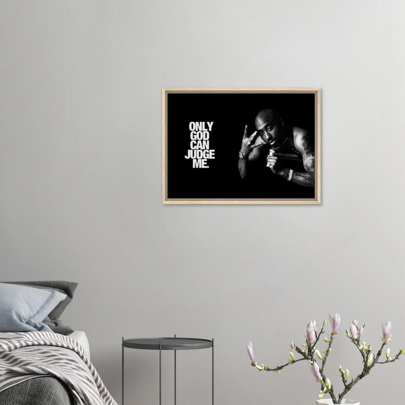 Only Can Judge Me - Tupac Shaklur Quotes - Etsy UK