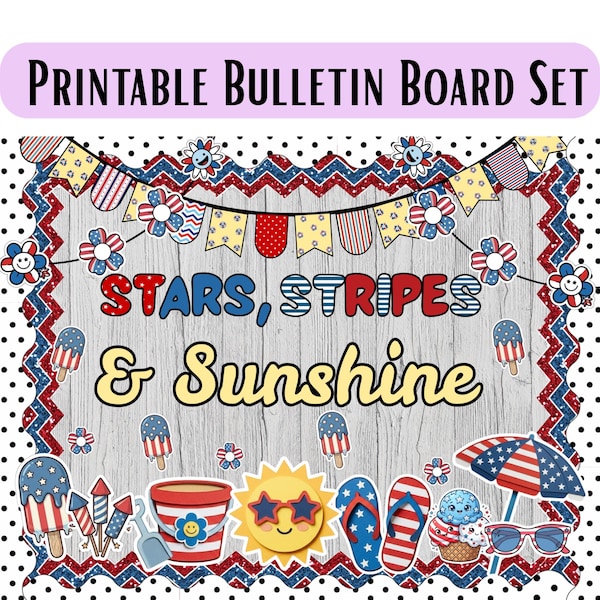 4th of July Bulletin Board - Etsy