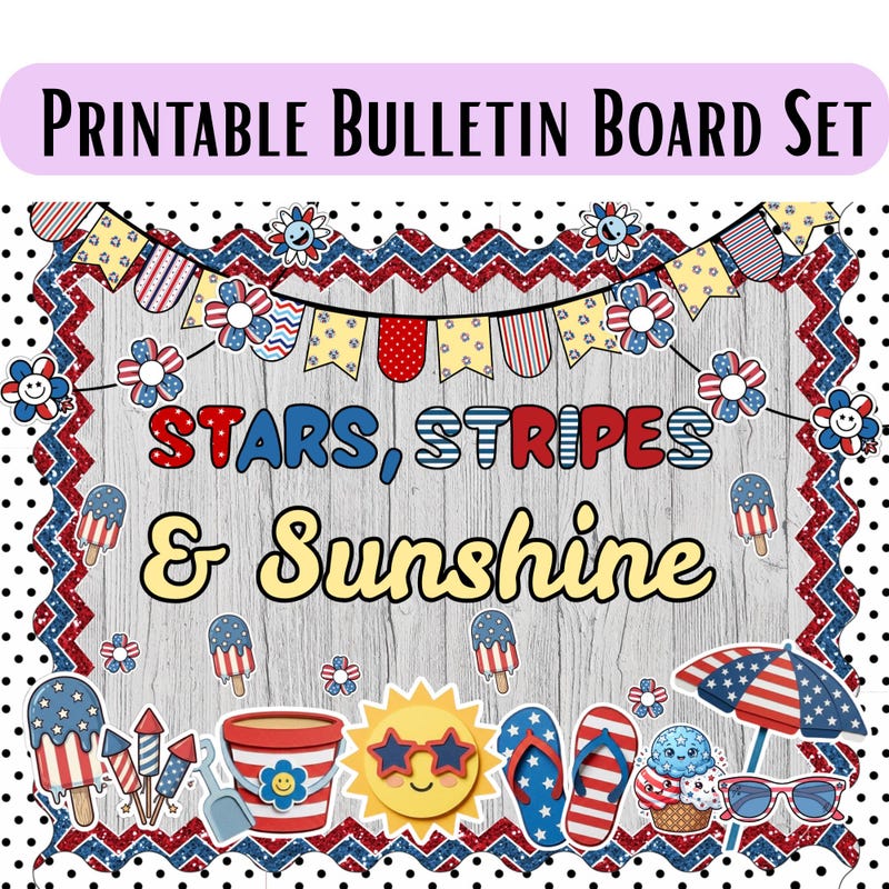 Fourth of July Bulletin Board Decorations - Etsy