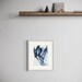 Indigo Sails, Original Watercolor Abstract a Indigo Colored Watercolor ...