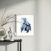Indigo Sails, Original Watercolor Abstract a Indigo Colored Watercolor ...