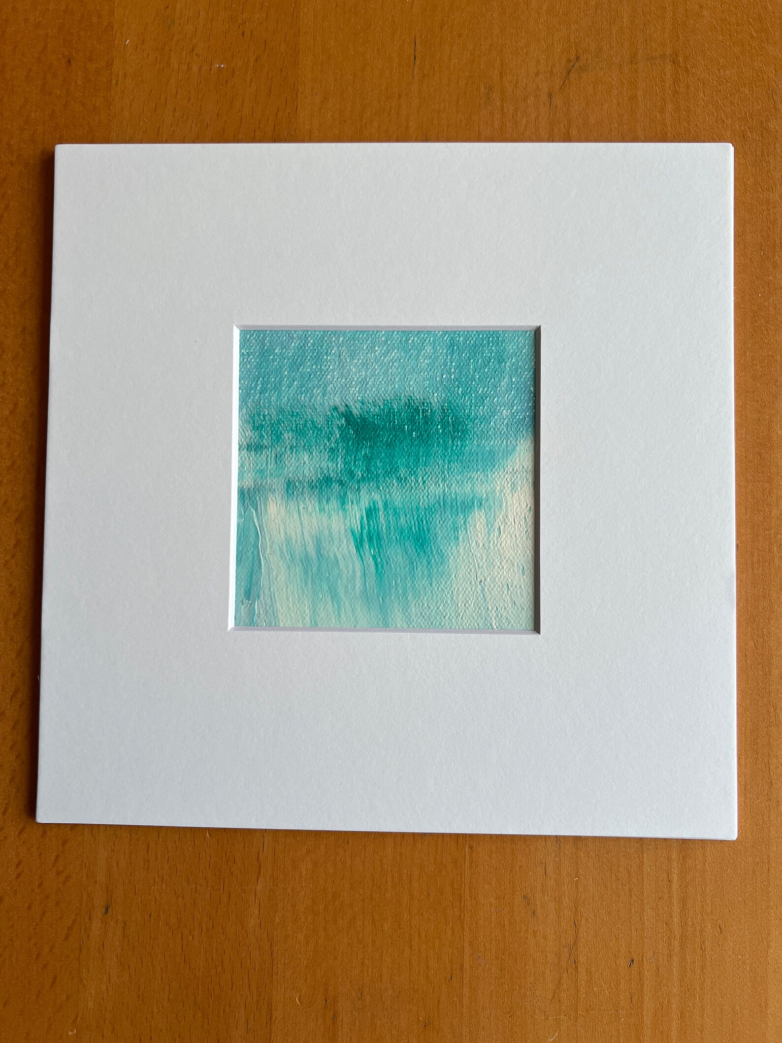 Rain on My Face, Original Oil Painting Abstract Expressionism in Muted ...