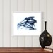 Indigo Sails, Original Watercolor Abstract a Indigo Colored Watercolor ...
