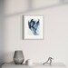 Indigo Sails, Original Watercolor Abstract a Indigo Colored Watercolor ...