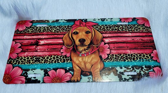 Dog Breed License Plate Cute Dog License Plate Dog Car Tag - Etsy