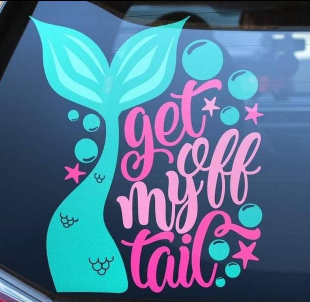 Mermaid Car Decal, Beach Life Decal, Car Decal, Girls Car, Mermaids ...